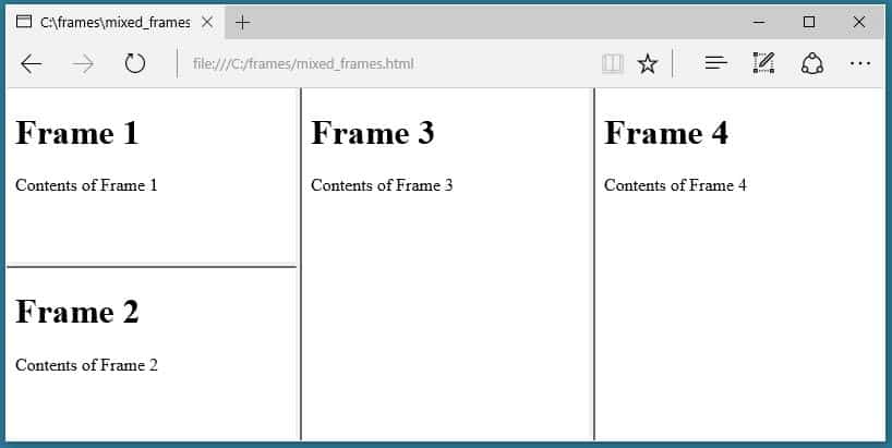 Html Frame Menu Example Aoimoricb jp